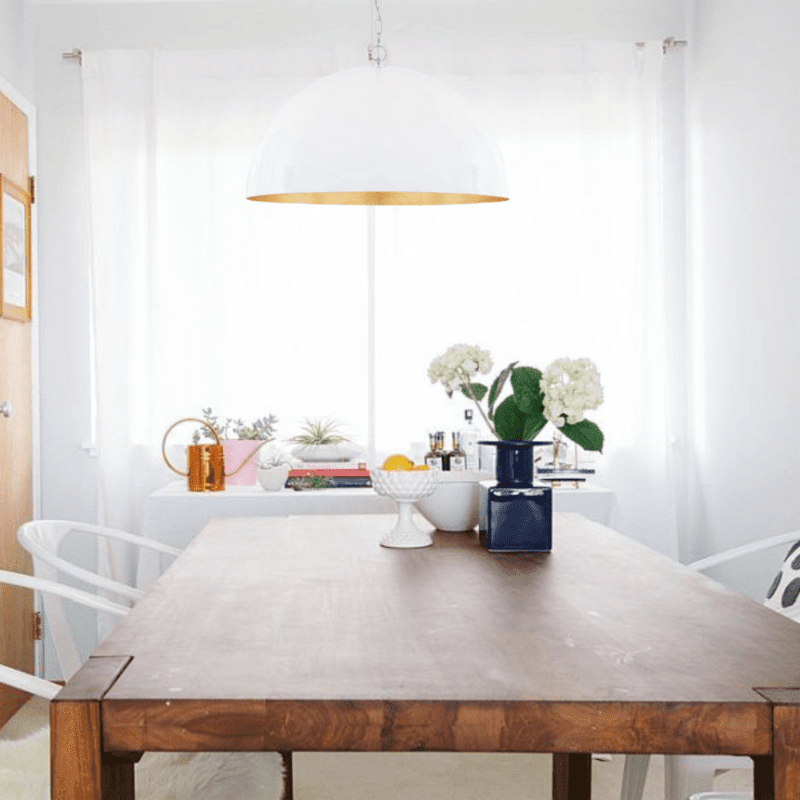 Oversized White Dome Pendant Light - On Sale NOW!